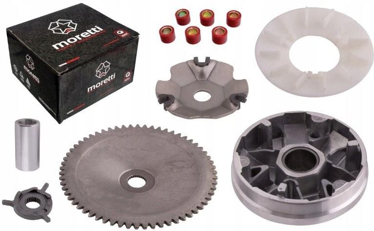 Części motocyklowe Moretti Kompletny Wariator Do Skutera 4T Gy6 Zipp Barton Mr48 ...