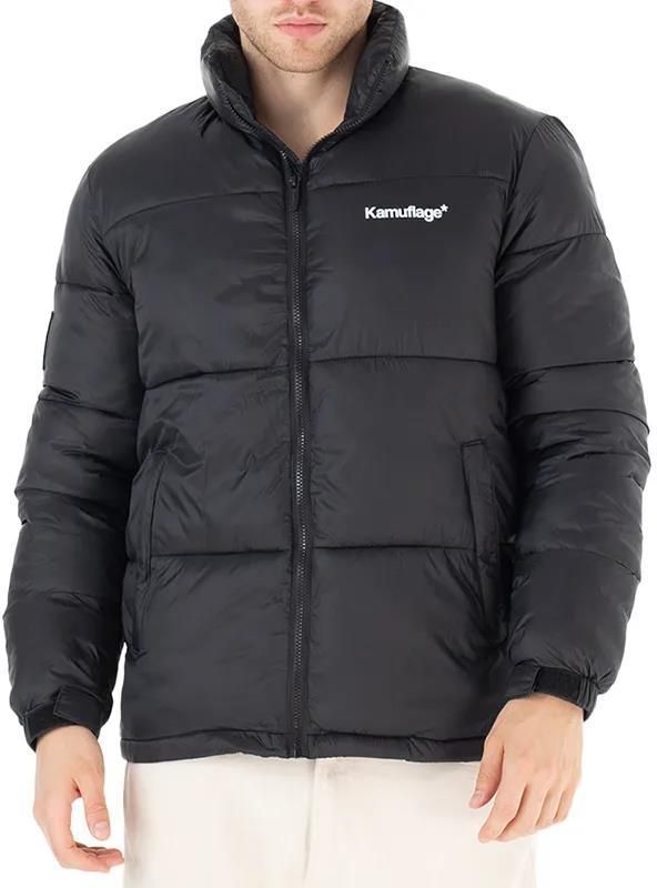 Kurtka Kamuflage Puff Mini Logo KU-KAM-KBK1SLOGO-BLACK - czarna - Ceny ...