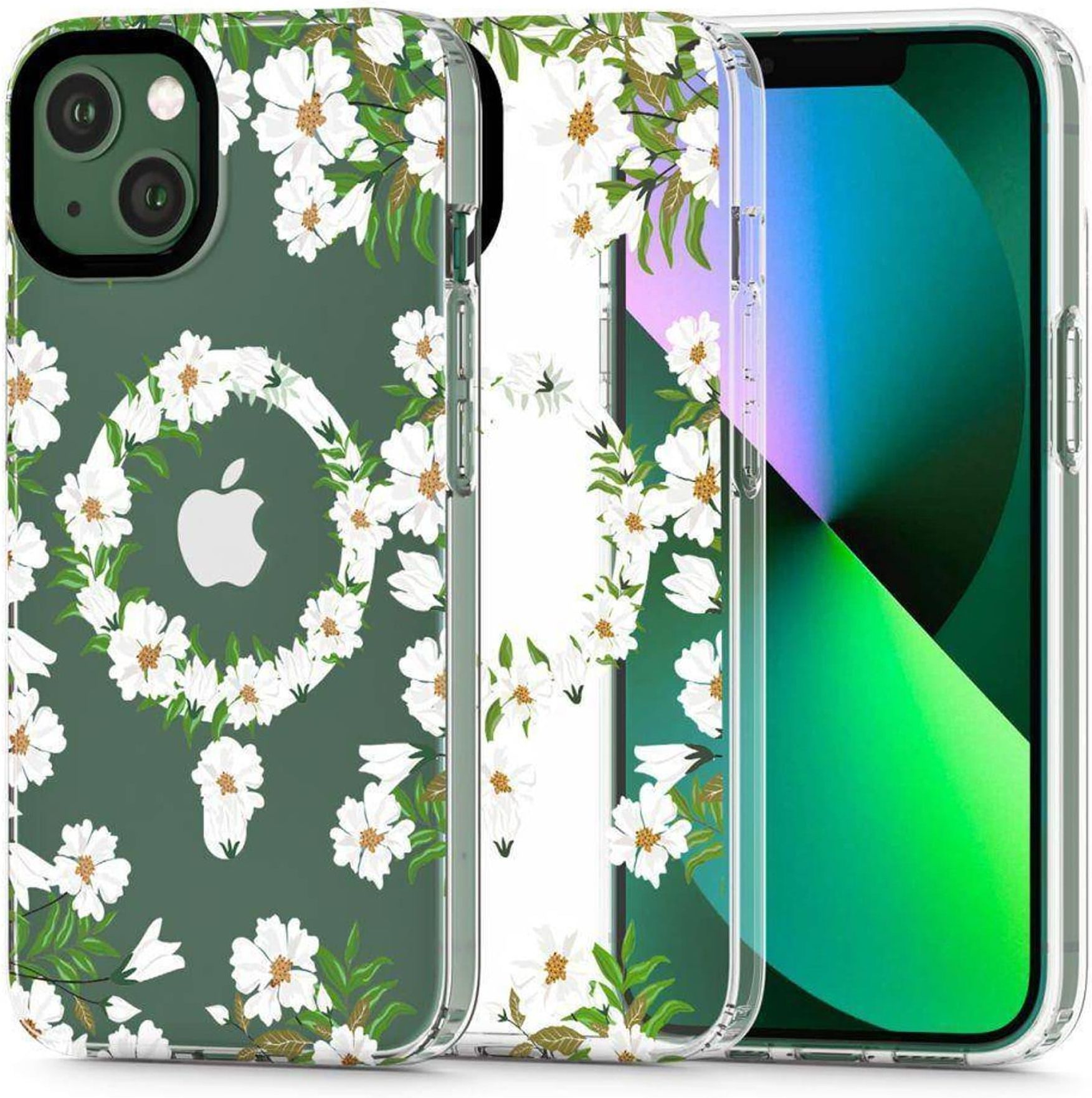 Tech Protect Etui Iphone 13 Mini Magmood Magsafe White Daisy ...