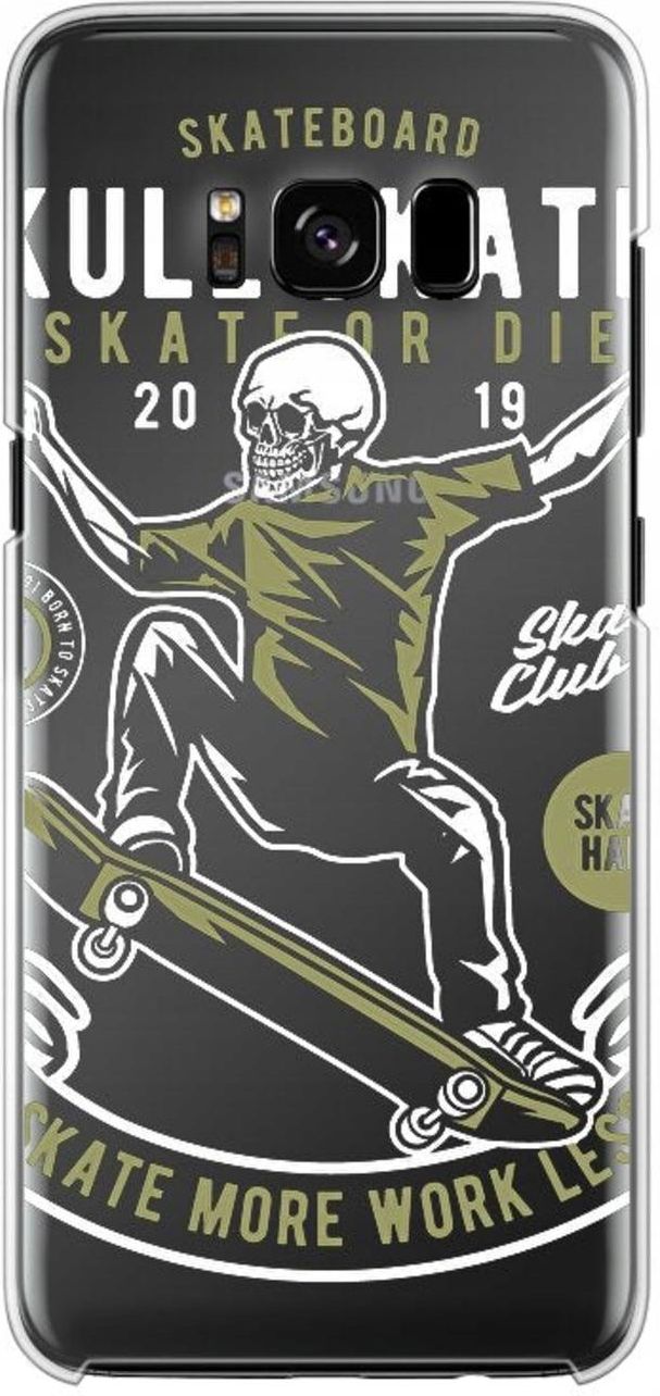 Phone Case Warrior Hard Samsung Galaxy S8 Plus Skull Skater - Etui na ...