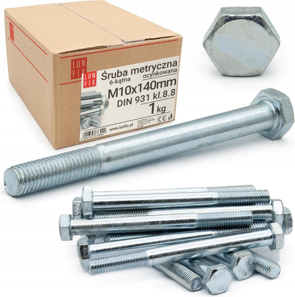 Lunfix M10X140 Śru eściokątna Ocynk Kl.8.8 Din931 - Opinie i ceny na Ceneo.pl
