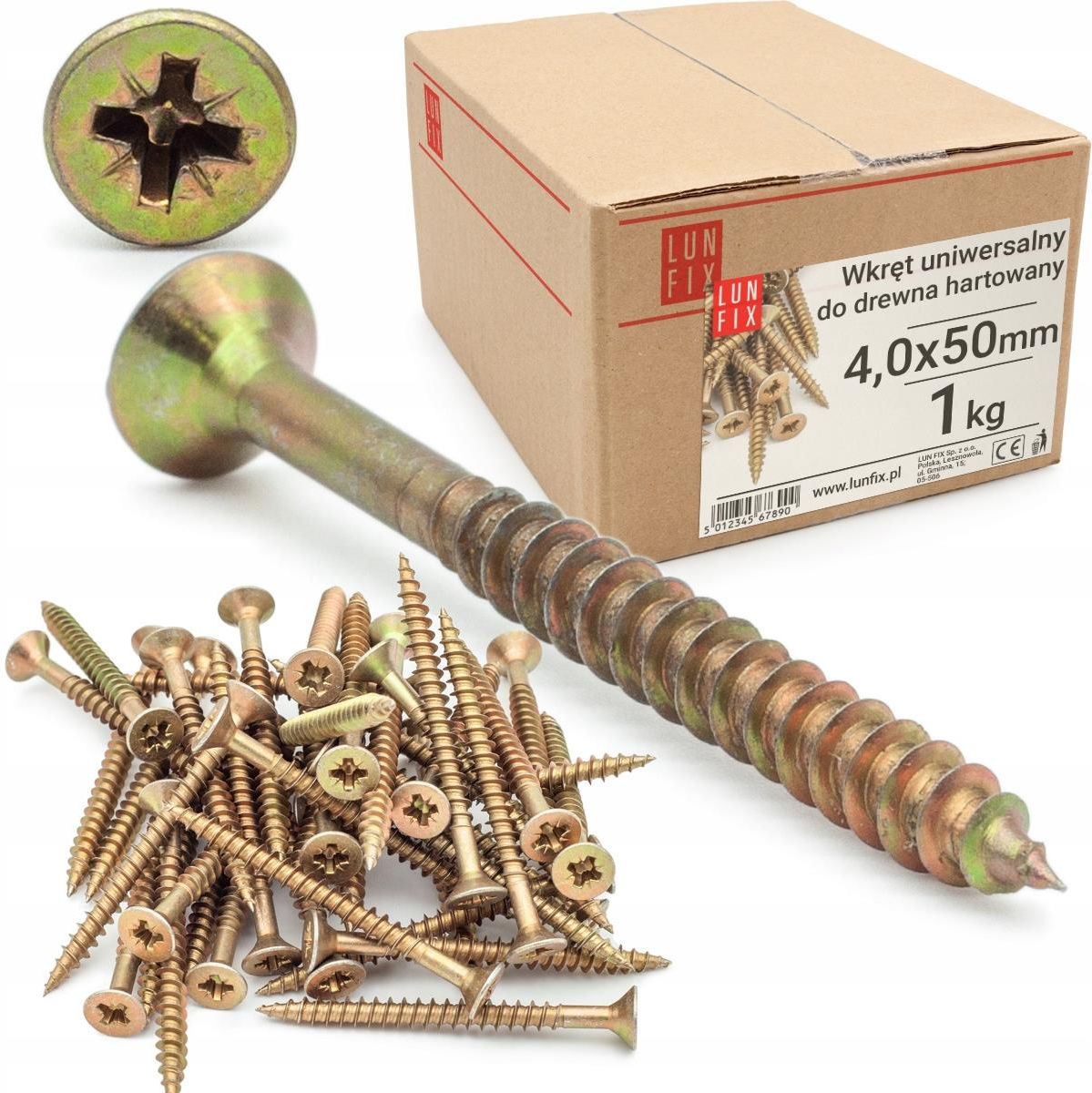 Lun Fix Wkręt Hartowany Do Drewna 4X50 Uniwersalny - Opinie i ceny na ...