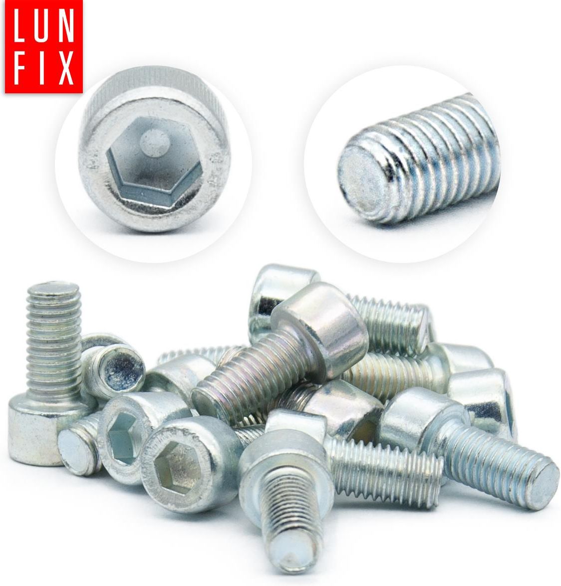 Lunfix M6X10 Śruba Imbusowa Ocynk Walcowa Din 912 - Opinie i ceny na Ceneo.pl