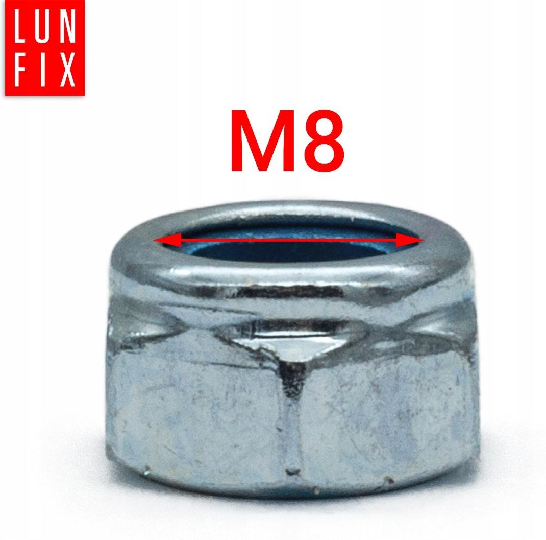 Lunfix Nakrętka Samokontrująca M8 Ocynk Din 985 - Opinie i ceny na Ceneo.pl