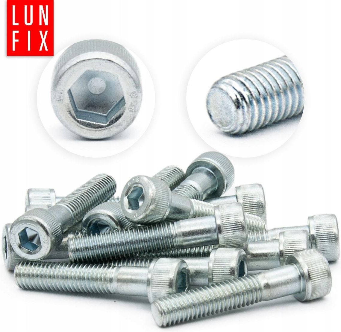 Lunfix Śruba Imbusowa M6X35 Ocynk Kl.8.8 Din912 . - Opinie i ceny na Ceneo.pl