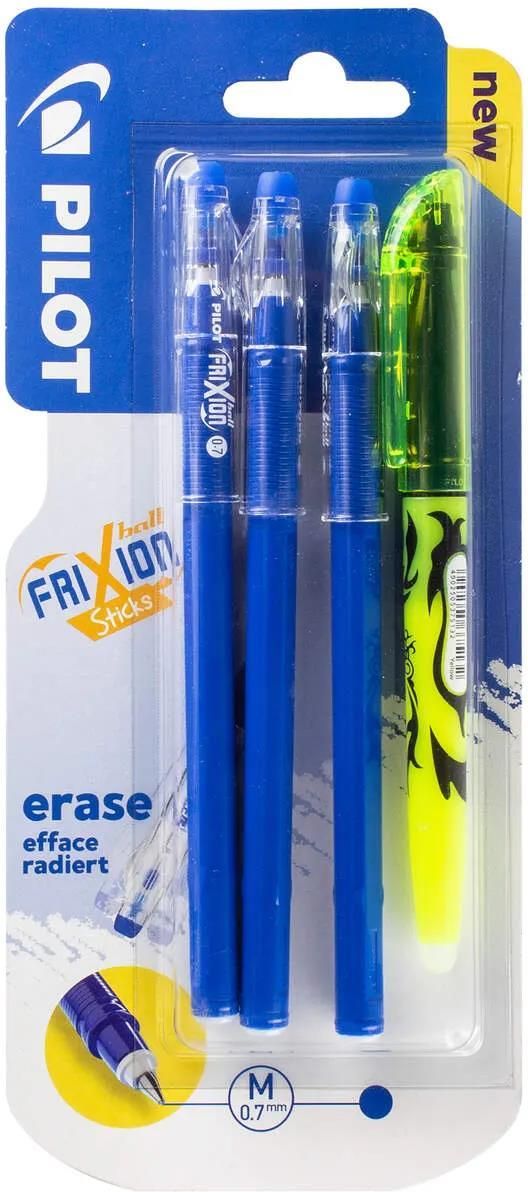 Wymazywalny Długopis Pilot Frixion Ball Stick 0,7 Niebieski 3X ...