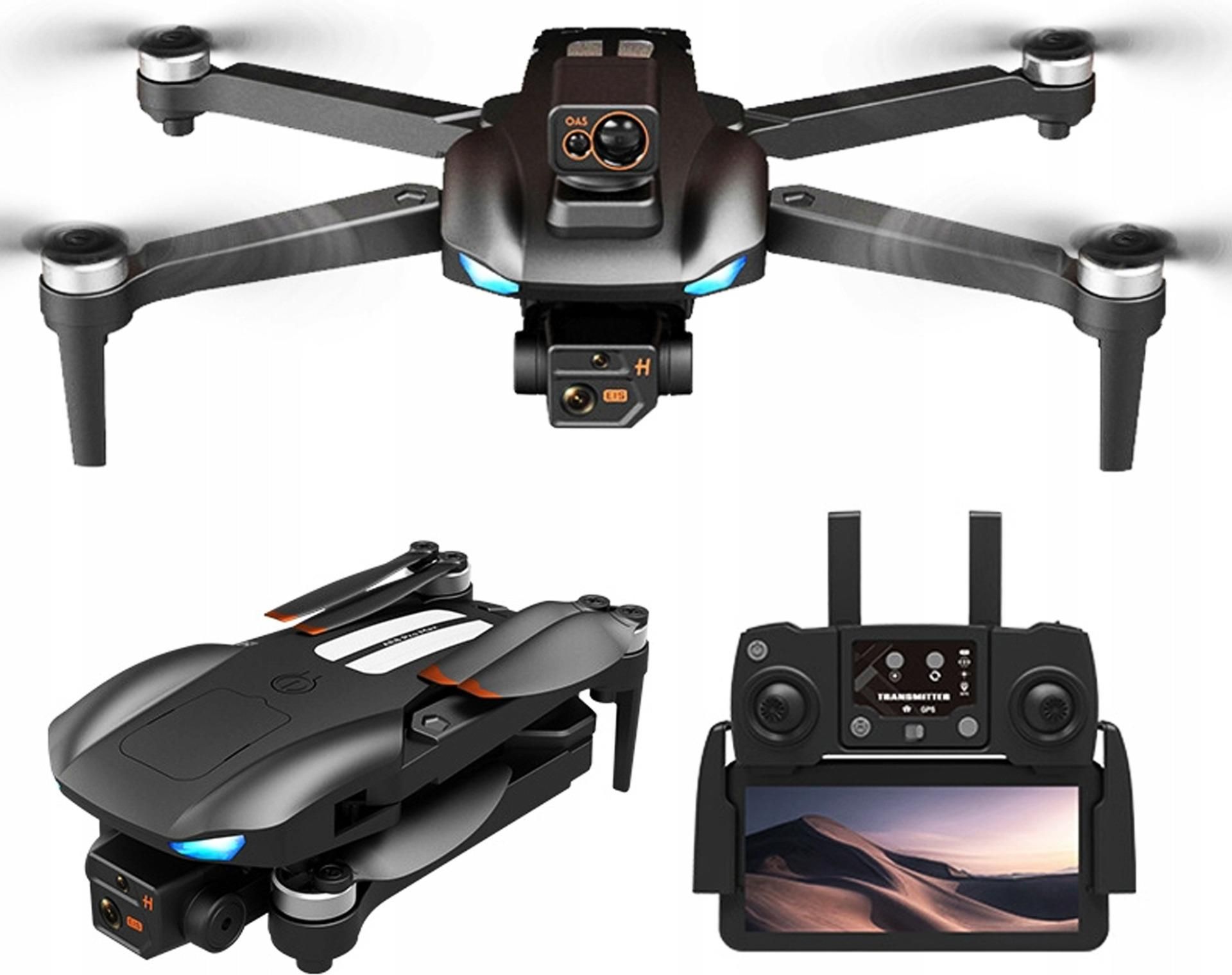 NAJNOWSZY STEROWANY DRON Z KAMERA 8K WIFI ZASIĘG 3000M XL ZESTAW GIGANT ...