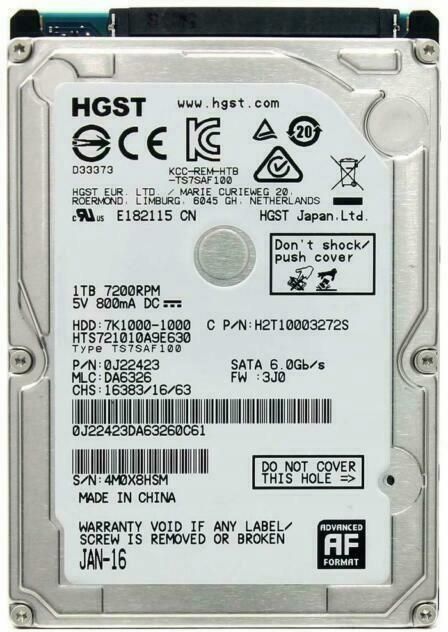 Dysk twardy HGST 1000GB 1TB Hgst HTS721010A9E630 - Opinie i ceny na ...