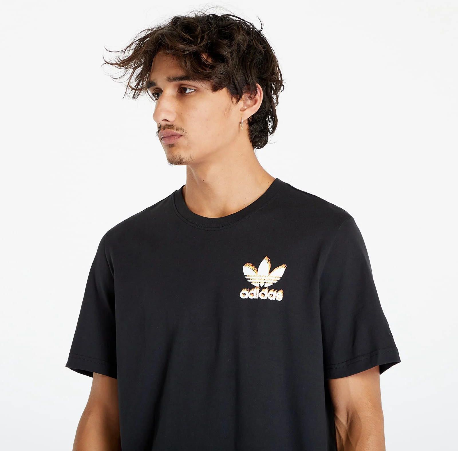 Adidas Graphics Fire Trefoil Tee Black - Ceny i opinie - Ceneo.pl