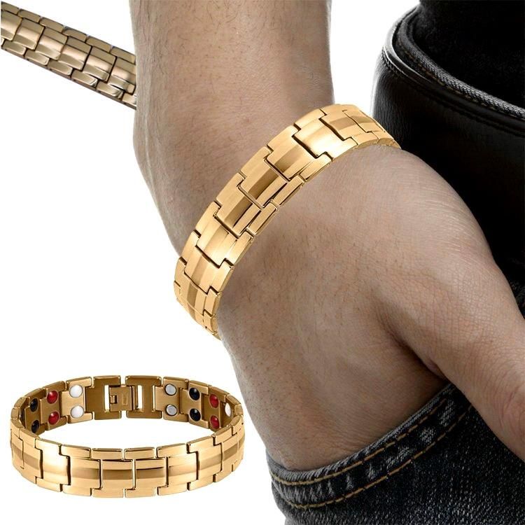 Boston Jewellery Złota Zdrowotna Bransoleta Magnetyczna Gruba (35666 ...