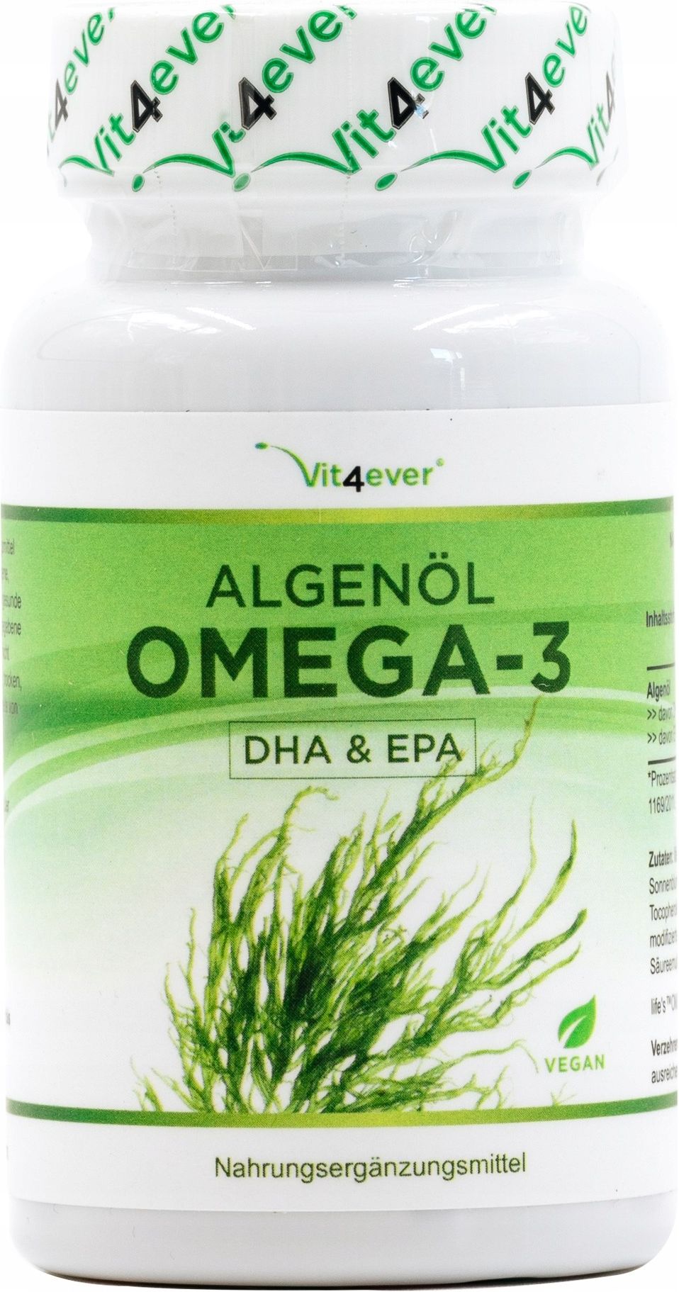 Vit4Ever Omega 3 Vege Z Alg 500Mg Duża Dawka Dha Epa 60Kaps - Opinie i ...
