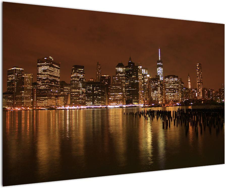 Domali Obraz Miasta Nocą Jednoczęściowy 120X80 Cm 26510 - Opinie i ...