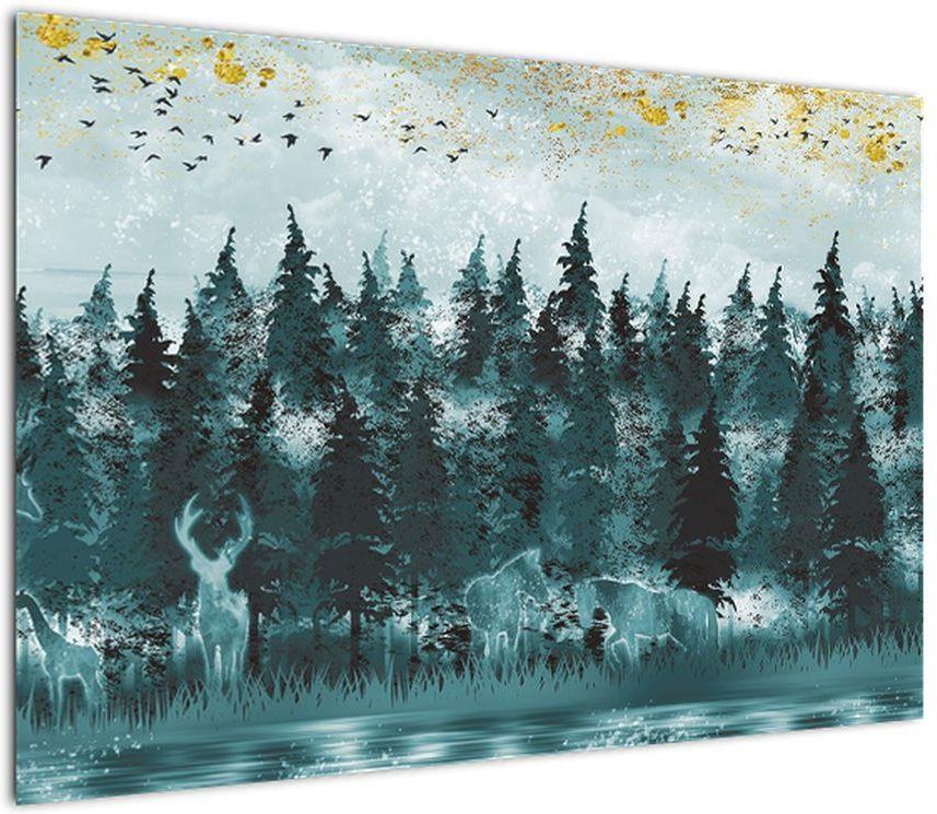 Domali Obraz Zwierzęta W Lesie Jednoczęściowy 100X70 Cm 74786 - Opinie i atrakcyjne ceny na Ceneo.pl