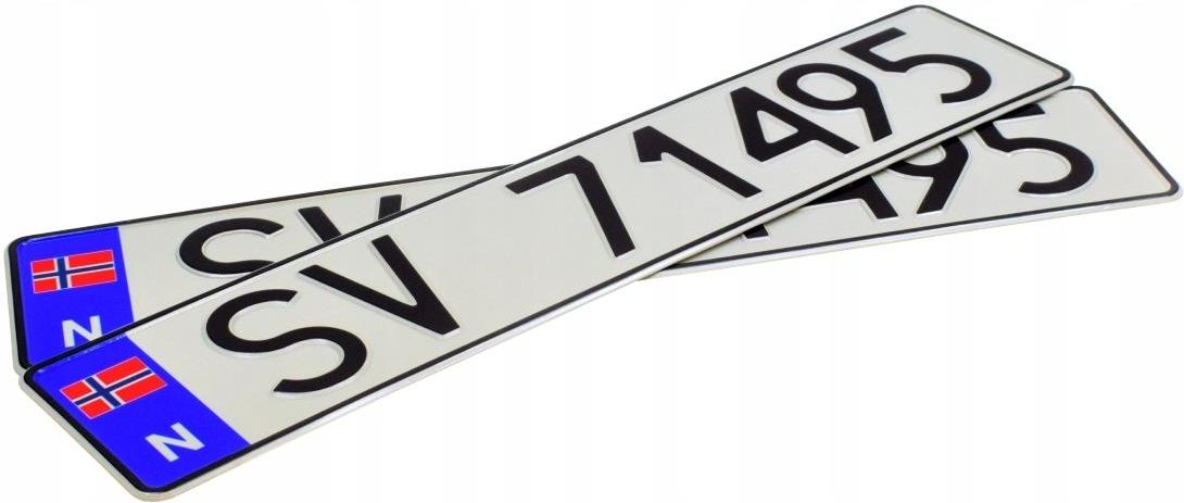 Tbt Cars Norwegia Tablice Rejestracyjne Komplet 2szt. - Opinie i ceny ...