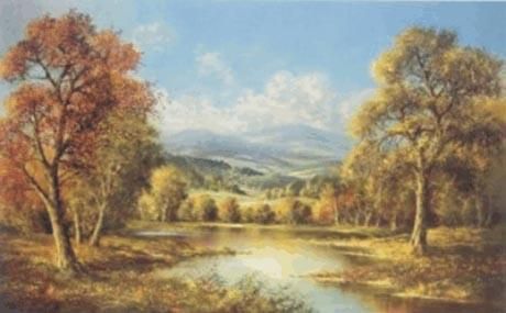 Reprodukcja Pond In Bohemia Helmut Glassl SD 8711 60x100 cm - Opinie i ...