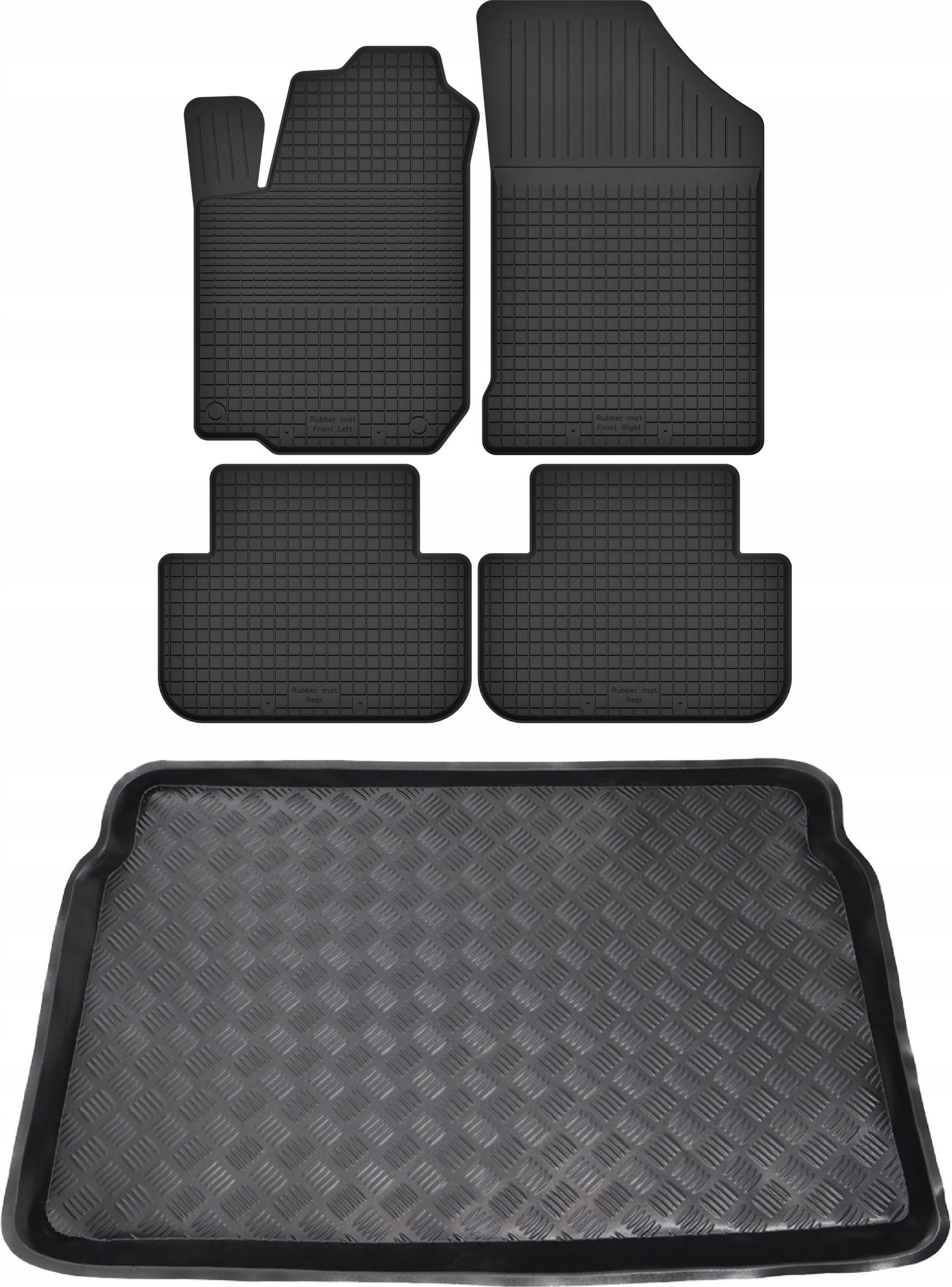 Dywanik samochodowy Mix Plast Wycieraczki Bagażnik Opel Combo E L 2 Joy ...