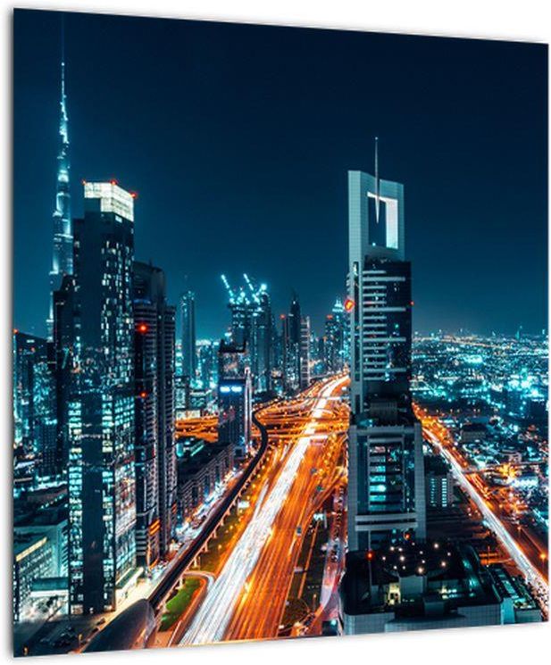 Domali Obraz Noc w Dubaju, jednoczęściowy 40x40 cm (56431) - Opinie i ...