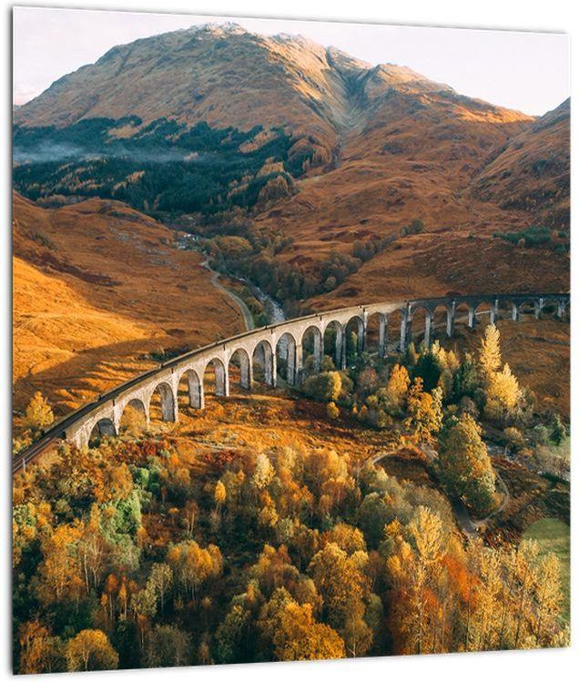 Domali Obraz mostu w szkockiej dolinie, jednoczęściowy 30x30 cm (56549 ...