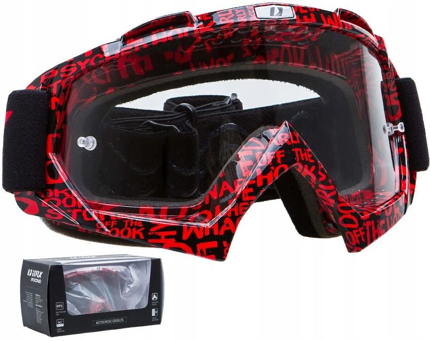 Gogle motocyklowe Imx Mocne Mud Graphic Red Black - Opinie i ceny na ...