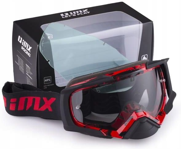 Gogle motocyklowe Imx Dust Graphic Red/Black Matt 2 Szyby - Opinie i ...