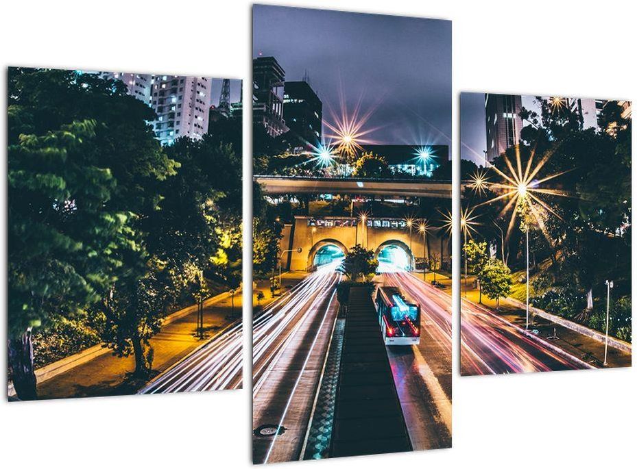 Domali Obraz miasta nocą, tryptyk 90x60 cm (80684) - Opinie i ...