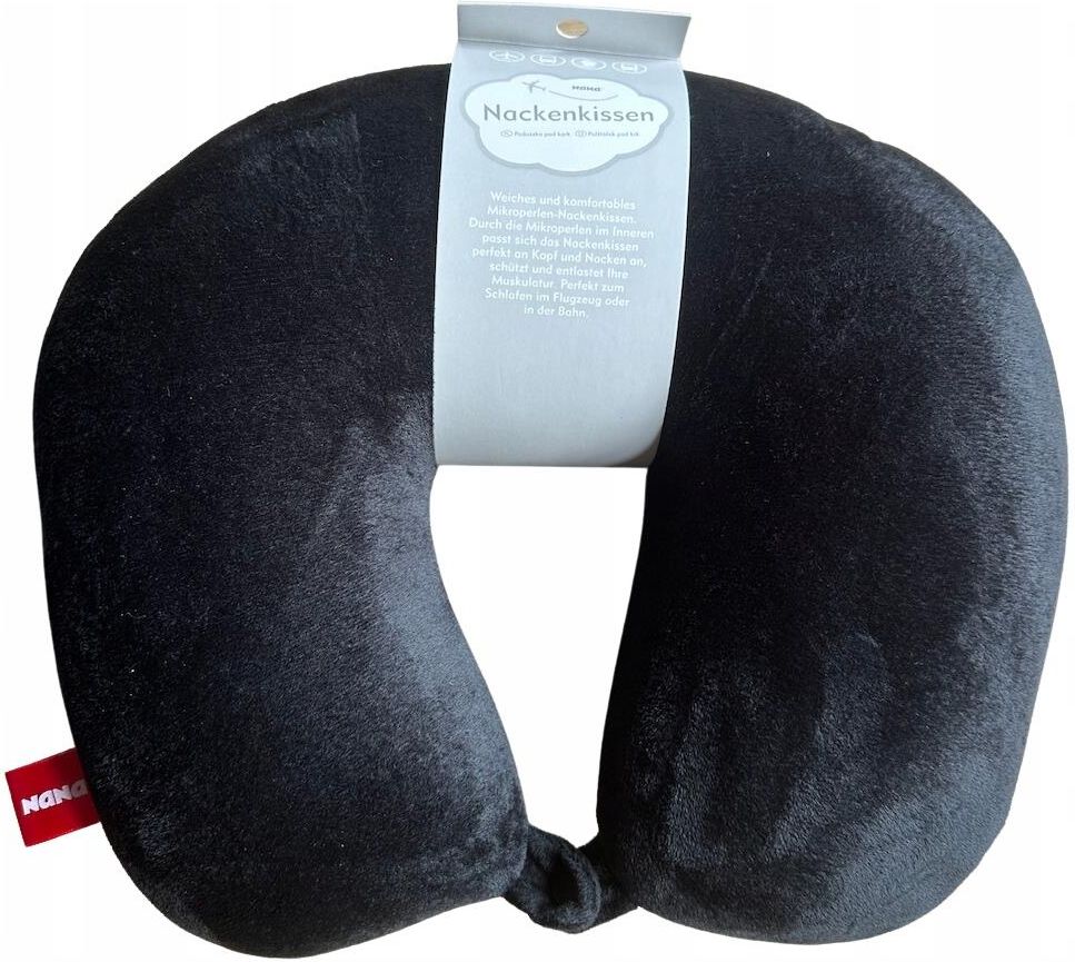 Poduszka podróżna pod kark czarny - Opinie i ceny na Ceneo.pl