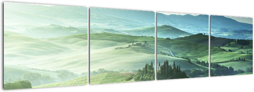 Domali Obraz Toskania, Włochy, czteroczęściowy 160x40 cm (102479 ...