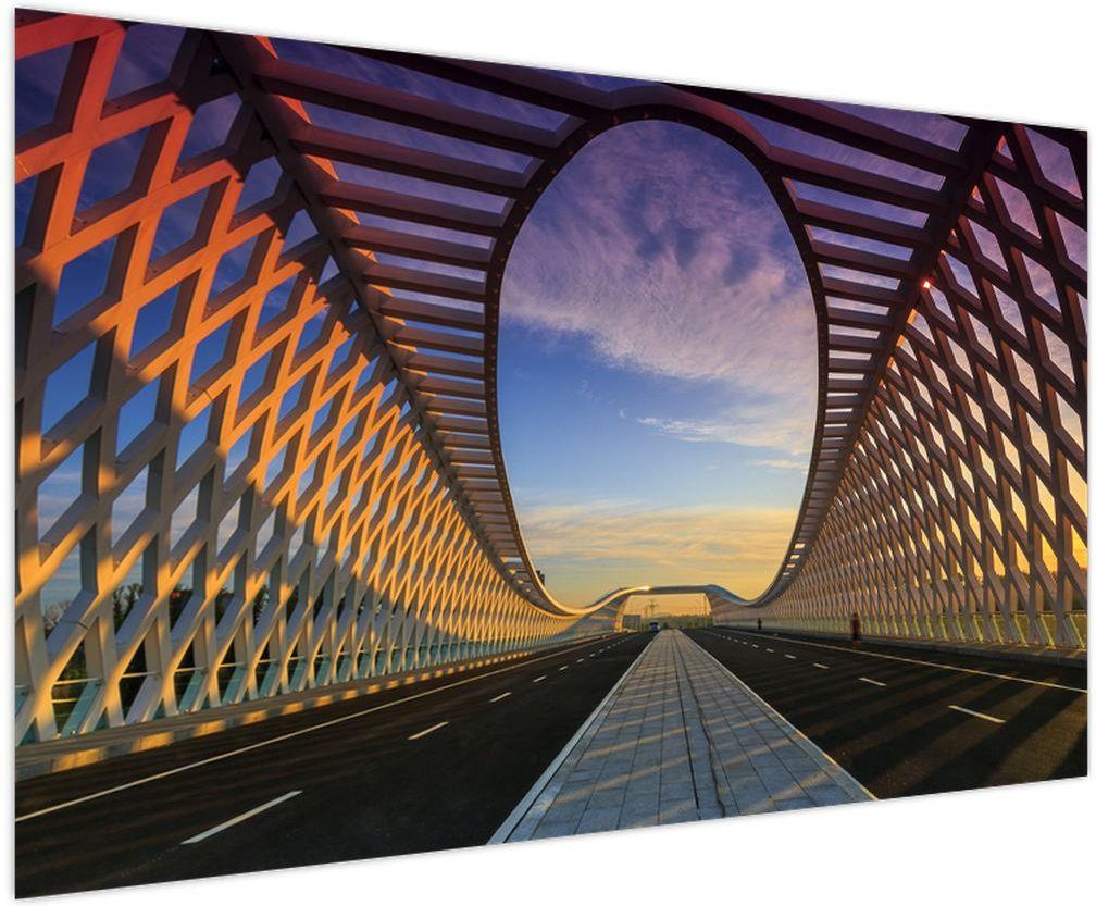 Domali Obraz nowoczesnej architektury mostowej, jednoczęściowy 150x100 ...