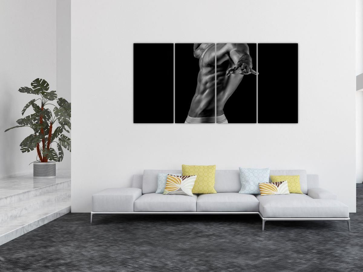 Domali Obraz Akt męski, czteroczęściowy 160x80 cm (163425) - Opinie i ...