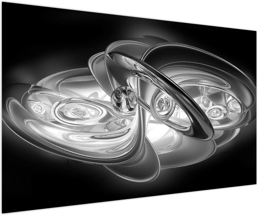 Domali Obraz nowoczesnej szarej abstrakcji, jednoczęściowy 150x100 cm ...