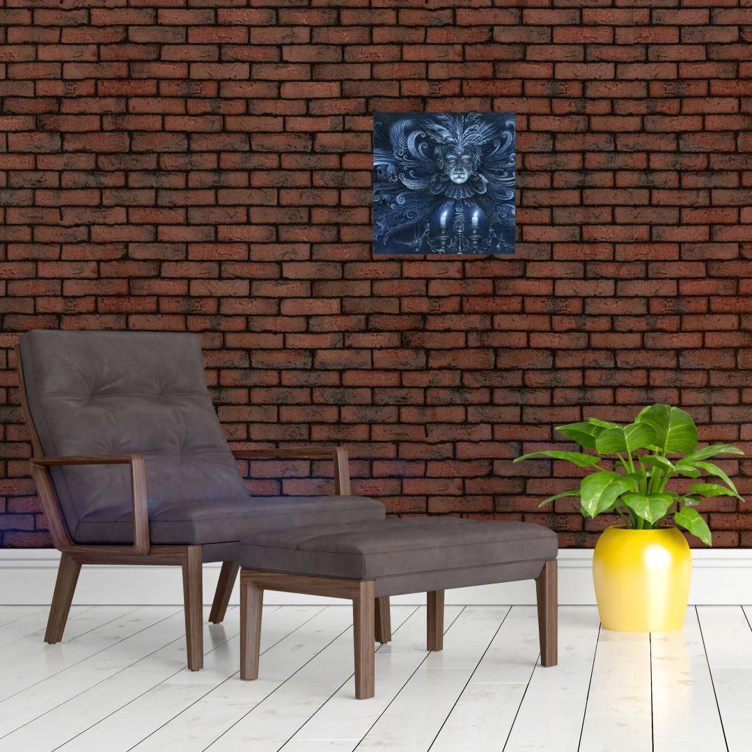 Domali Obraz na szkle Ciemny barok, jednoczęściowy 30x30 cm na szkle ...