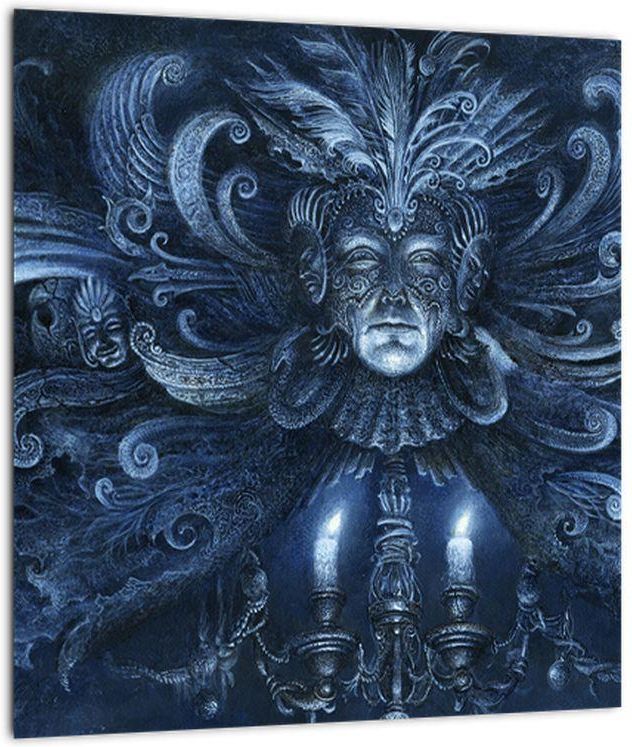 Domali Obraz na szkle Ciemny barok, jednoczęściowy 30x30 cm na szkle ...