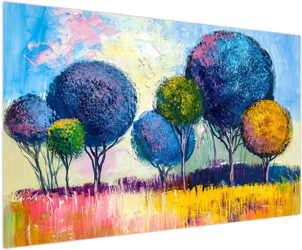 Domali Obraz drzew kopułowych, obraz olejny, jednoczęściowy 150x100 cm ...