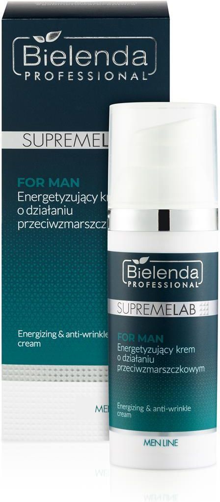 Krem do twarzy Bielenda SupremeLab For Man Energetyzujący Krem O Działaniu Przeciwzmarszczkowym ...