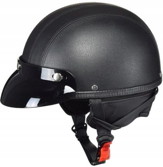 Kask motocyklowy Awina Otwarty Orzeszek Skóra Retro Romet Simson ...