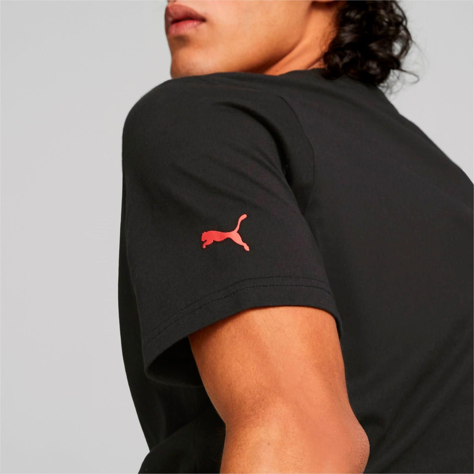 Koszulka męska Puma FERRARI RACE TONAL BIG SHIELD czarna 62095101 ...