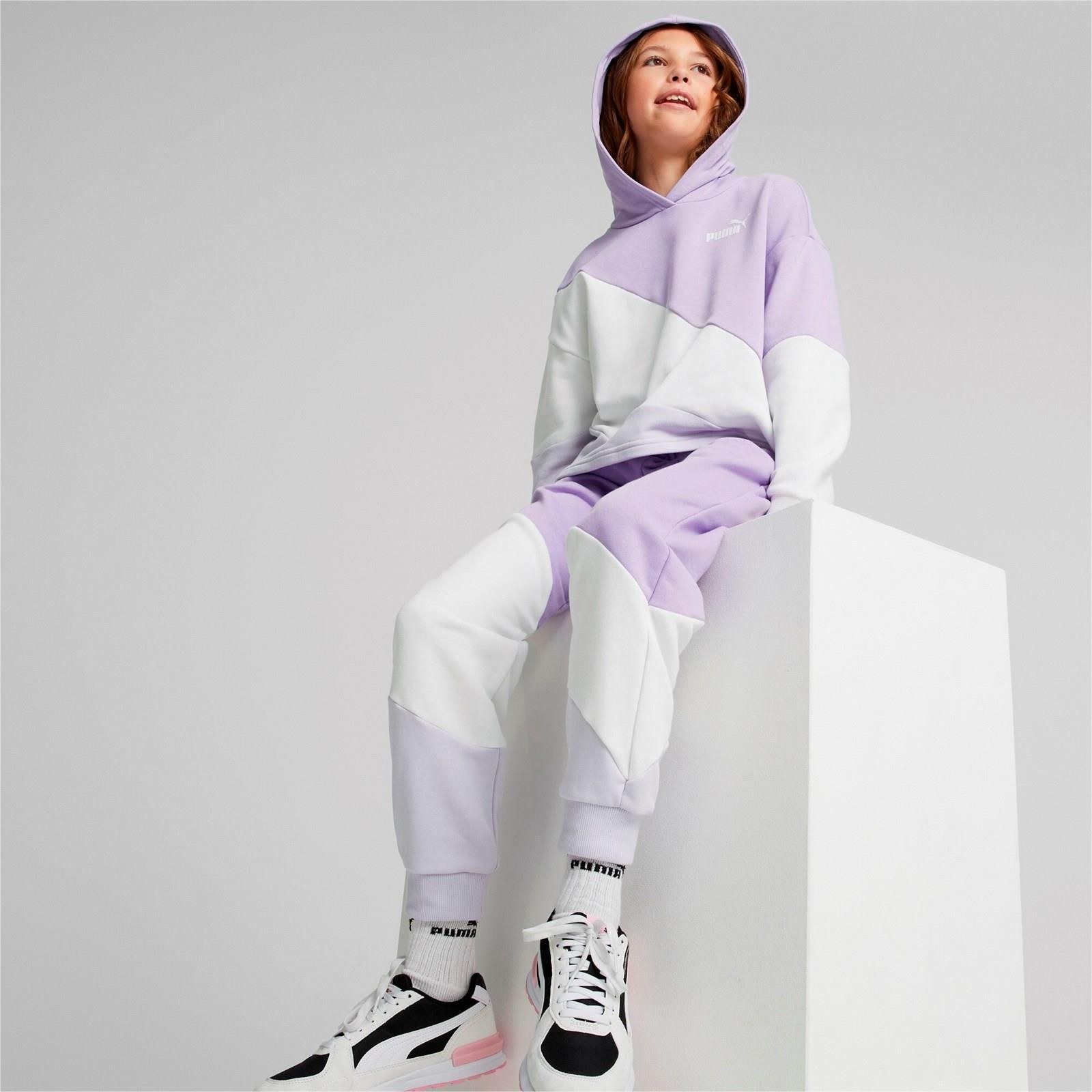 Bluza z kapturem dziewczęca Puma POWER CAT TR fioletowa 67354825 - Ceny i opinie - Ceneo.pl