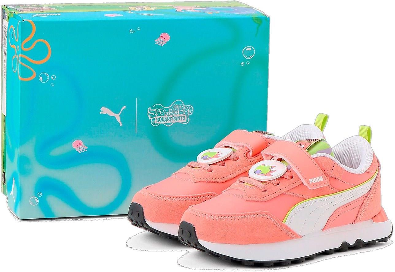 Buty sportowe dziecięce Puma RIDER FV SPONGEBOB AC+ PS różowe 39212001 ...