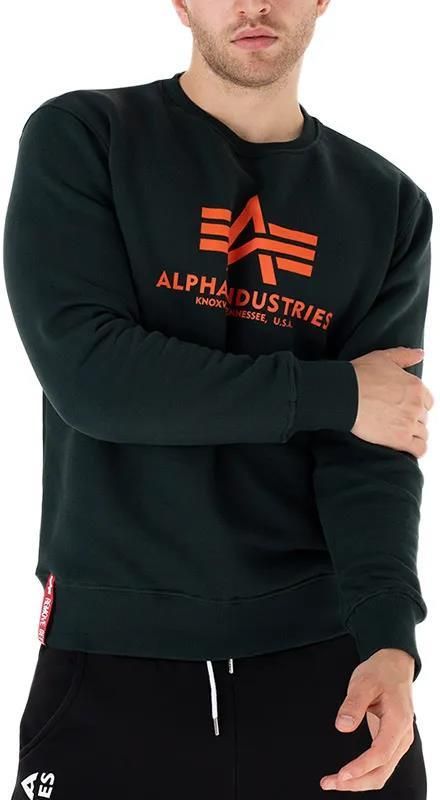 Bluza Alpha Industries Basic Sweater 178302353 - zielona - Ceny i opinie - Ceneo.pl