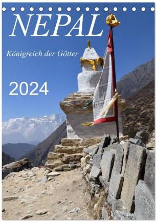 Nepal- Königreich der Götter (Tischkalender 2024 DIN A5 hoch), CALVENDO Monatskalender - Ceny i ...