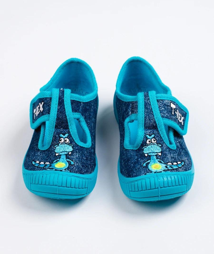 Niebieskie kapcie do przedszkola dla chłopczyka 3F - Ceny i opinie ...