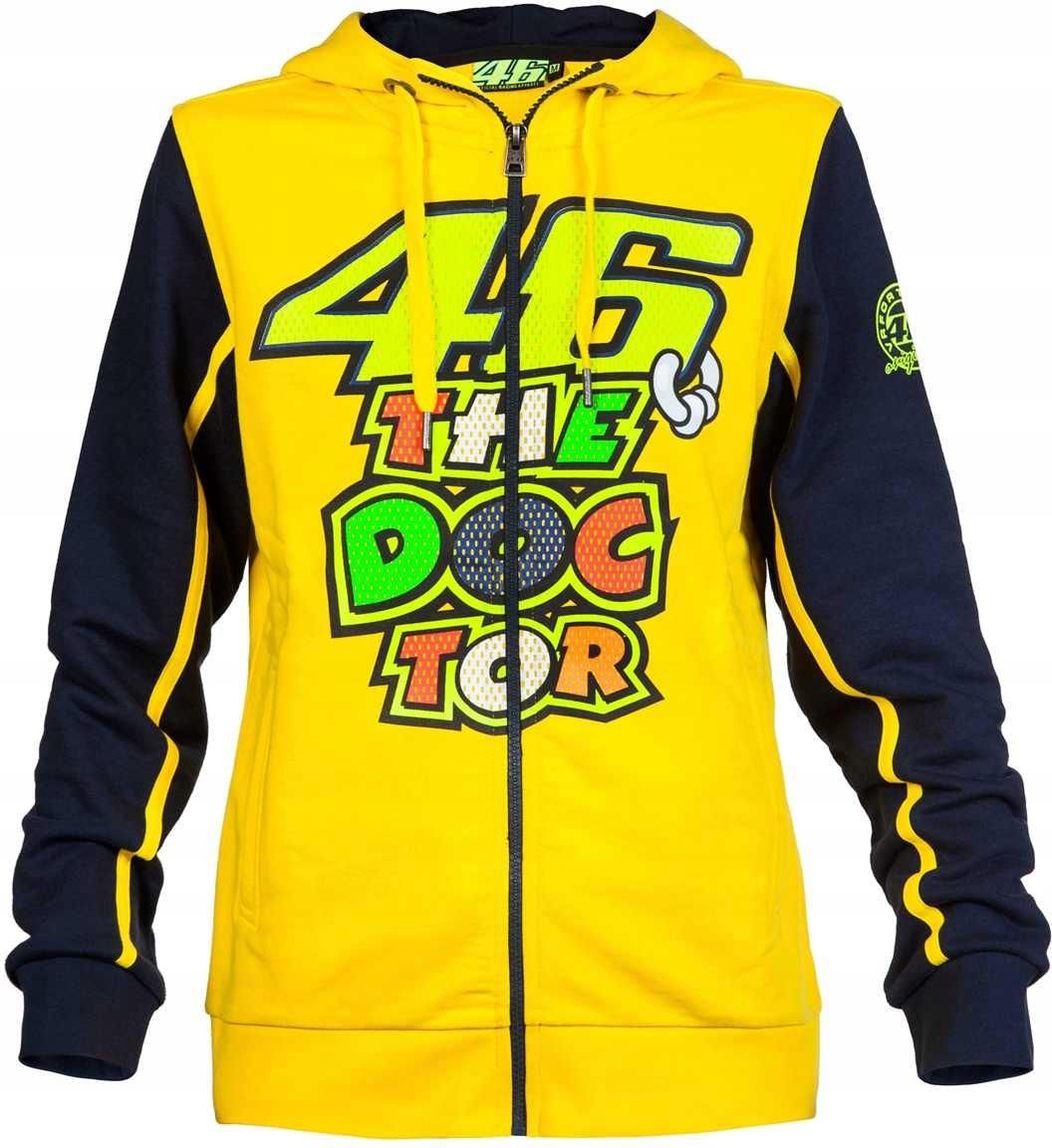 Odzież motocyklowa Vr46 Racing Bluza Damska Vr Valentino Żółta Vrwfl20 ...