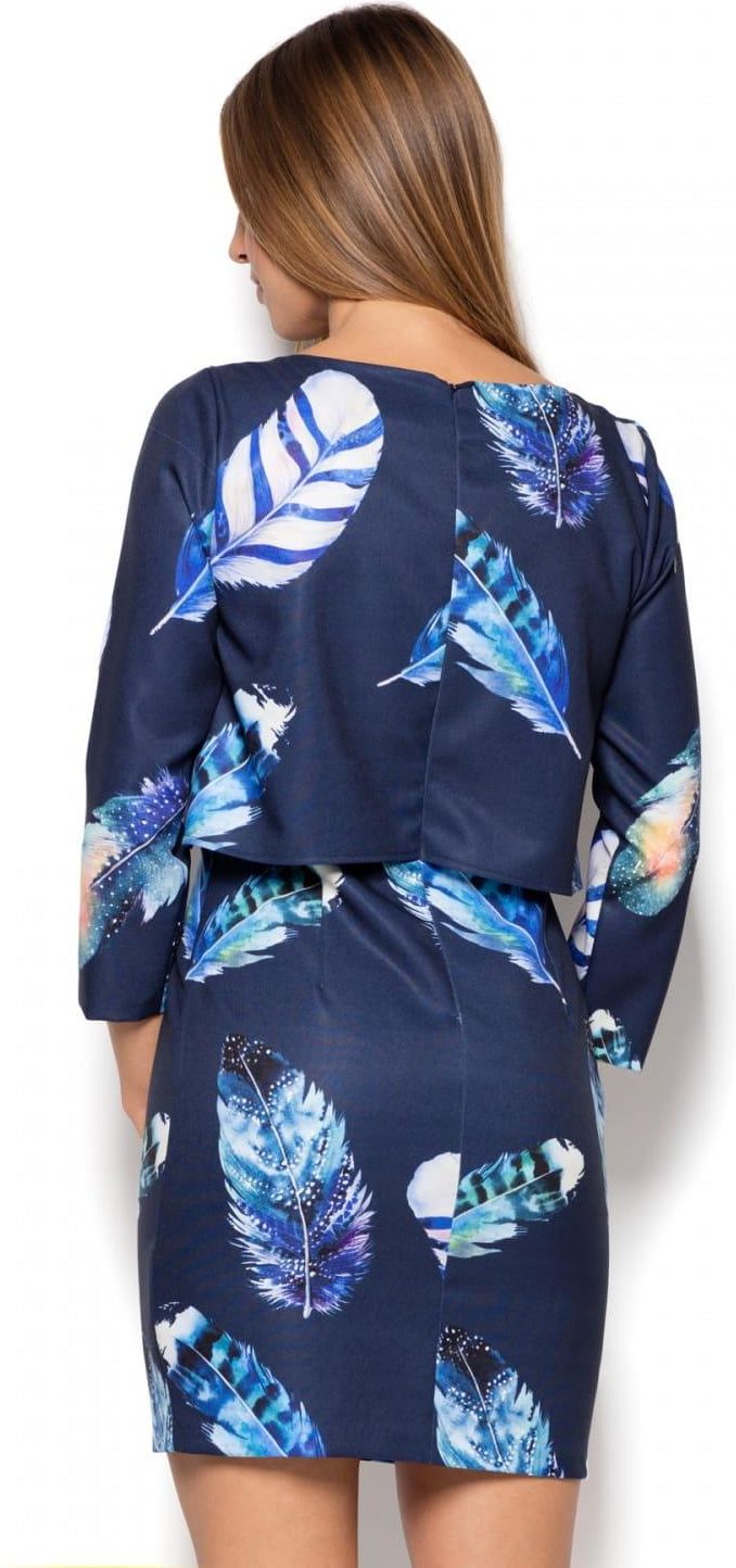 Sukienka Model K426 Wzór 54 Navy - Katrus - Ceny i opinie - Ceneo.pl