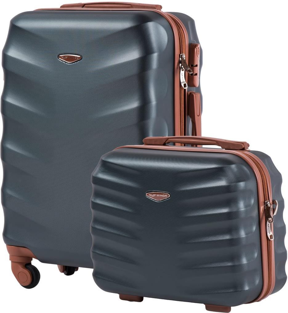 ZESTAW 2 WALIZEK WINGS ALBATROSS S+BC (DARK GREEN, KOMPLET) OFERTA ...