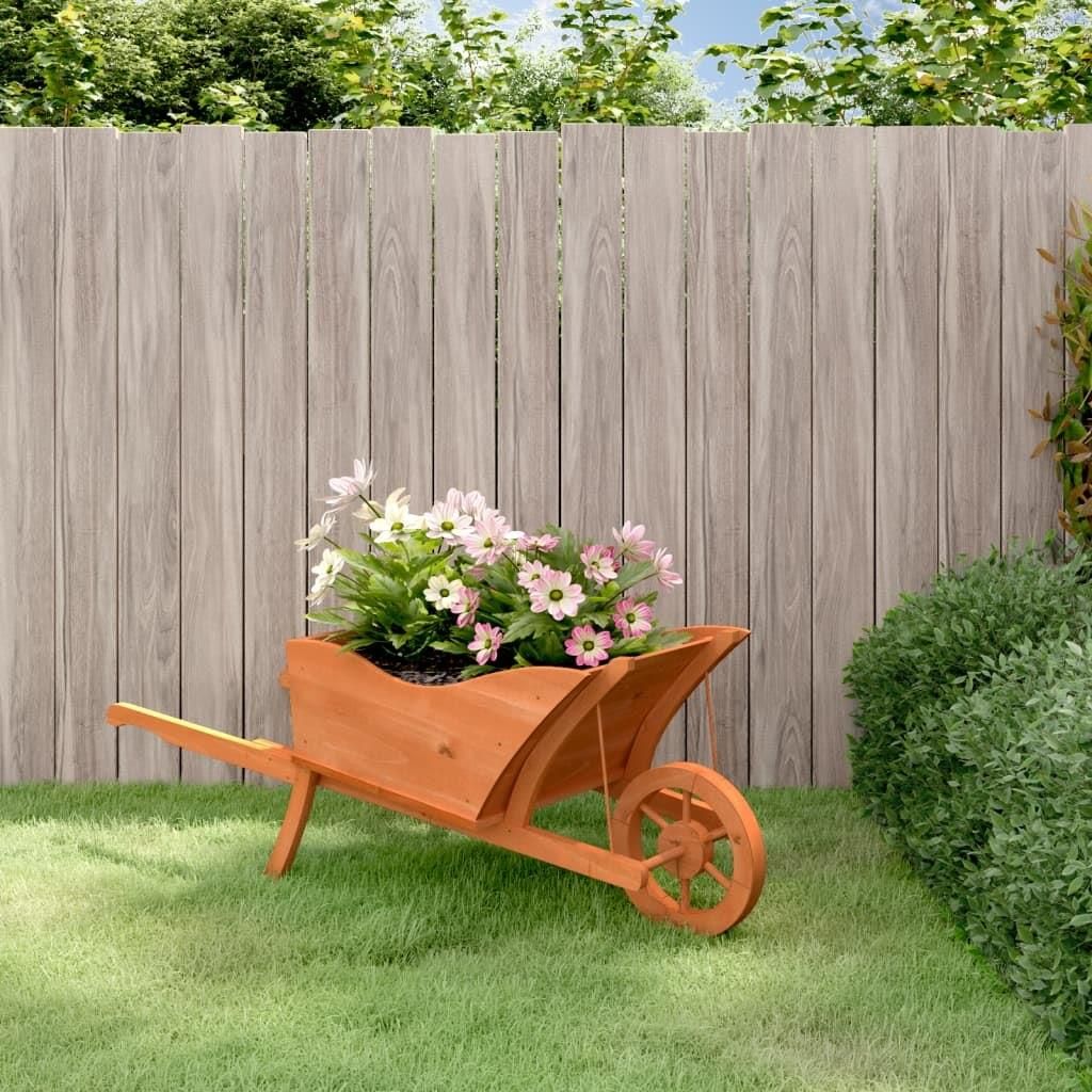 Vidaxl Donica W Kształcie Taczki 128X45,5X43cm Lite Drewno Jodłowe ...