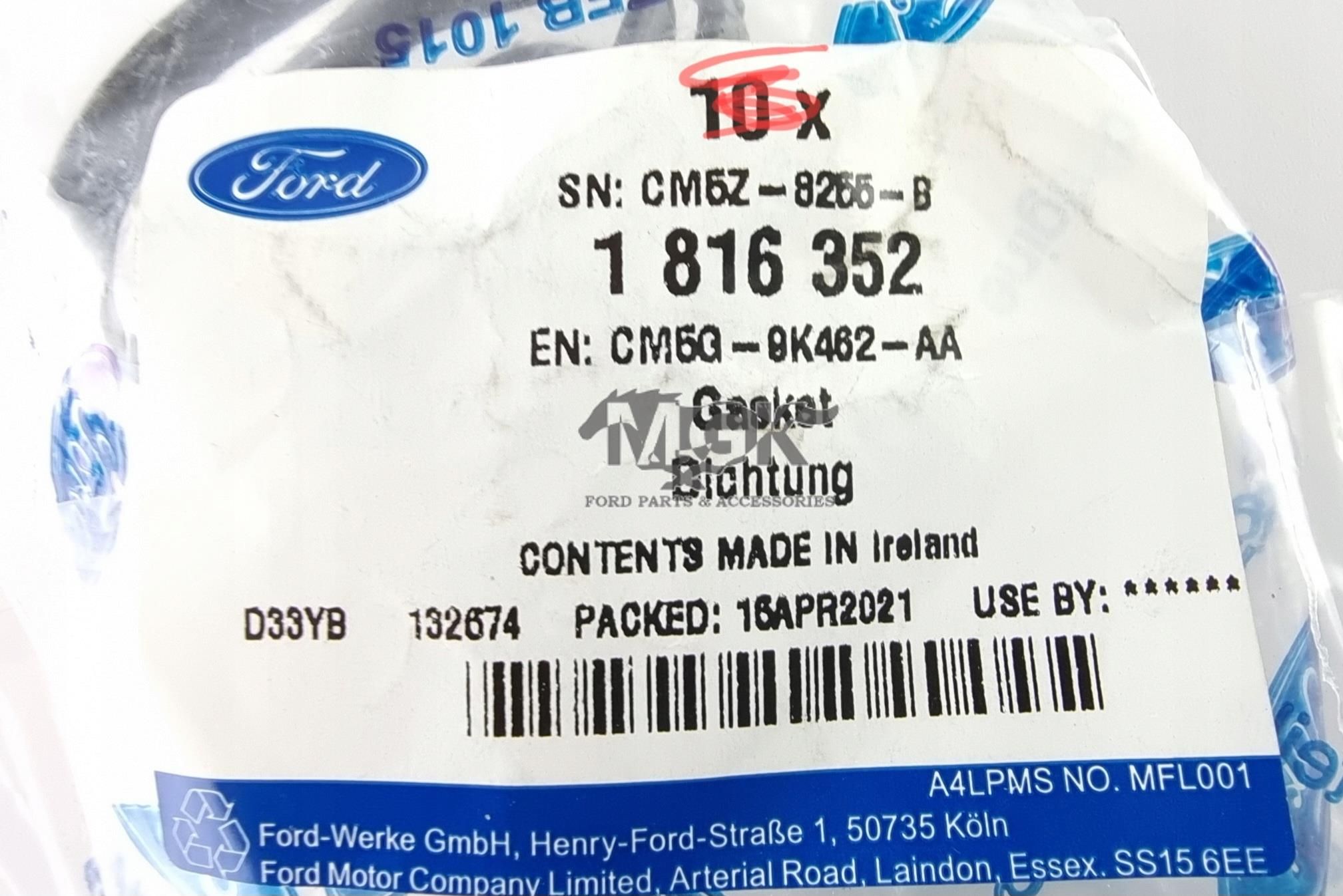 Ford Oe Uszczelka Pokrywy Rozrządu 1 0 Eb Focus Transit - Opinie i ceny ...