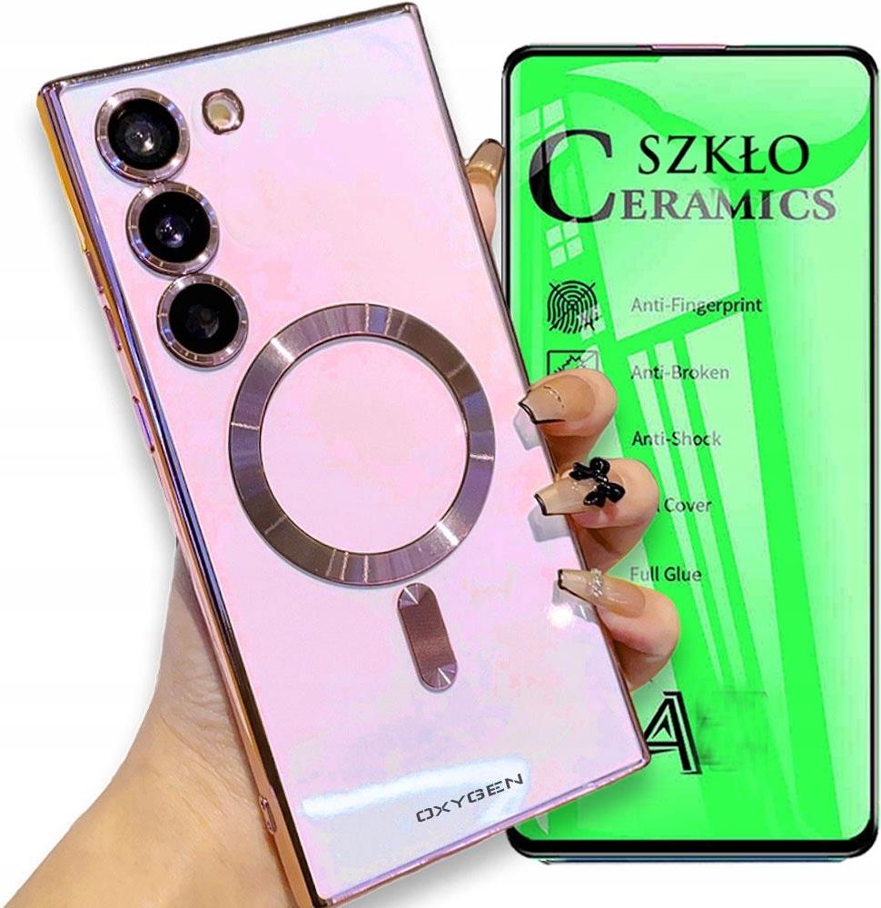 Oxygen Etui Mag Do Samsung S23 Plus +Szkło Ceramic - Etui na telefon ...