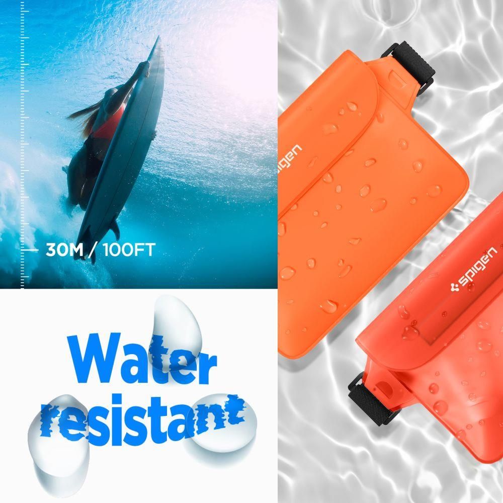 Spigen A620 Universal Waterproof Waist Bag 2 Pack Sunset Orange - Etui ...