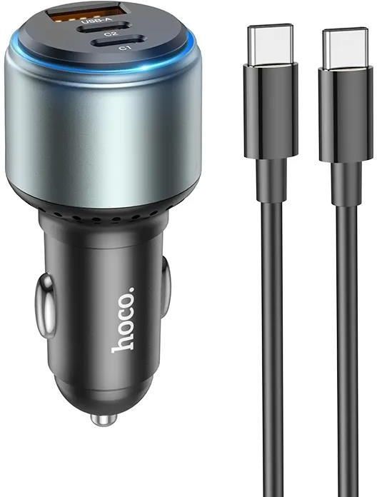 Ładowarka do telefonu Hoco Ładowarka Samochodowa Usb Qc 2X Typ C Kabel ...
