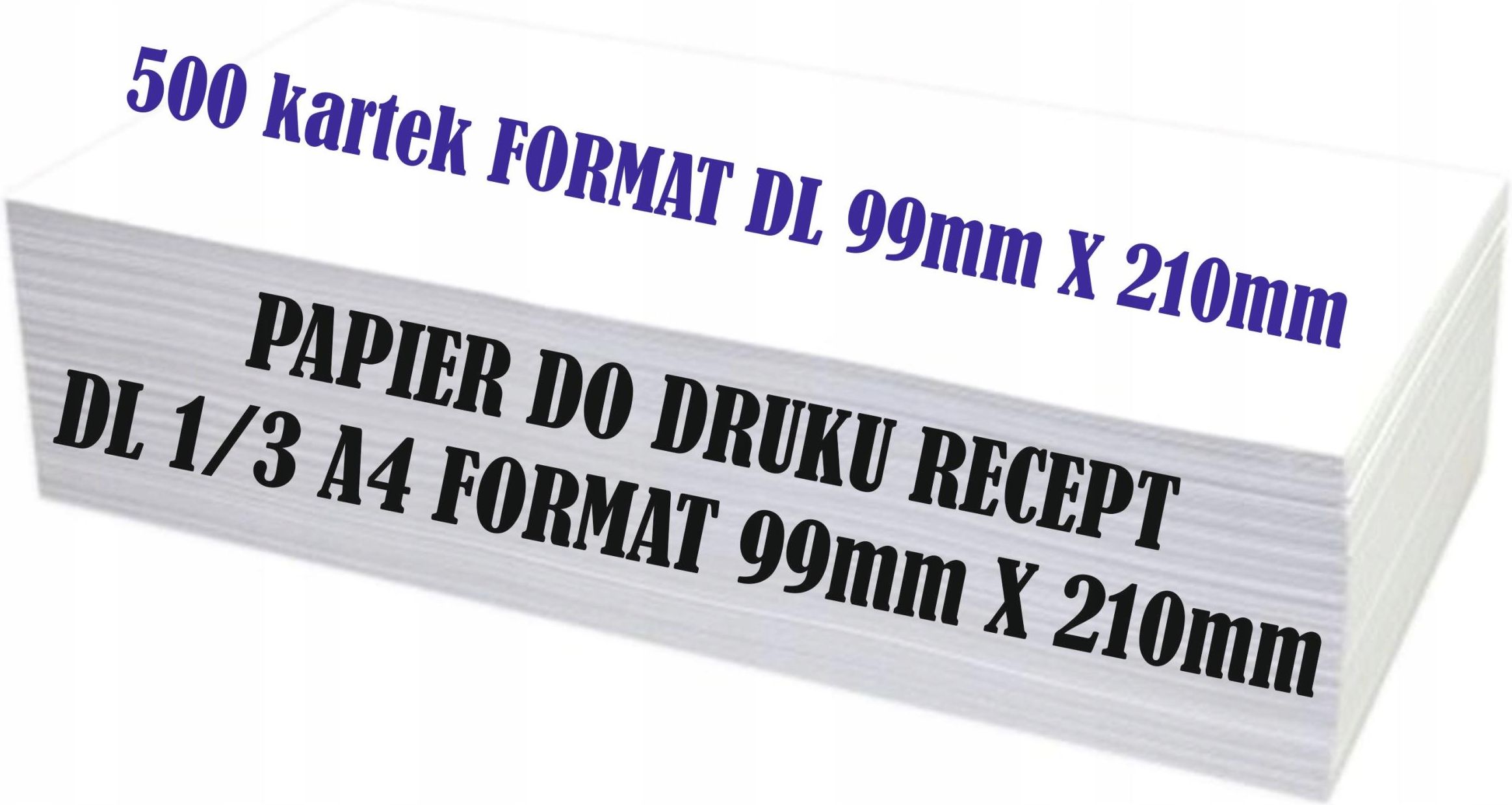 Papier Do Druku Recept DL 3X500 Arkuszy. - Ceny i opinie - Ceneo.pl